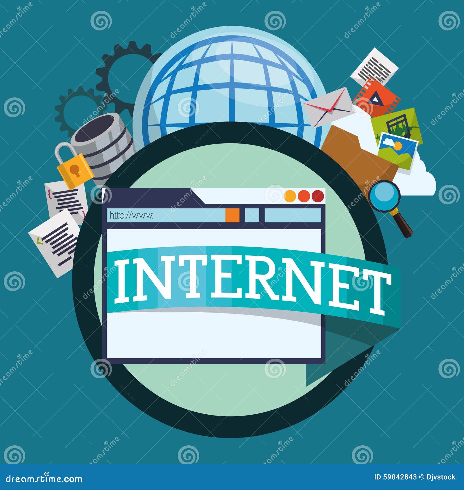 Internet, design stock vector. Illustration of online - 59042843
