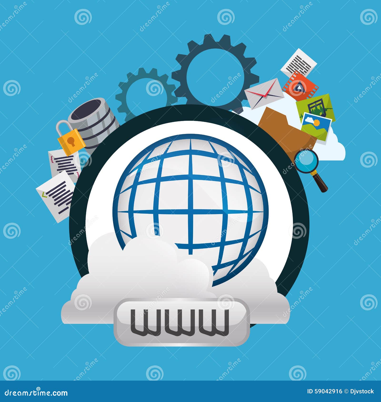 Internet, design stock vector. Illustration of concept - 59042916