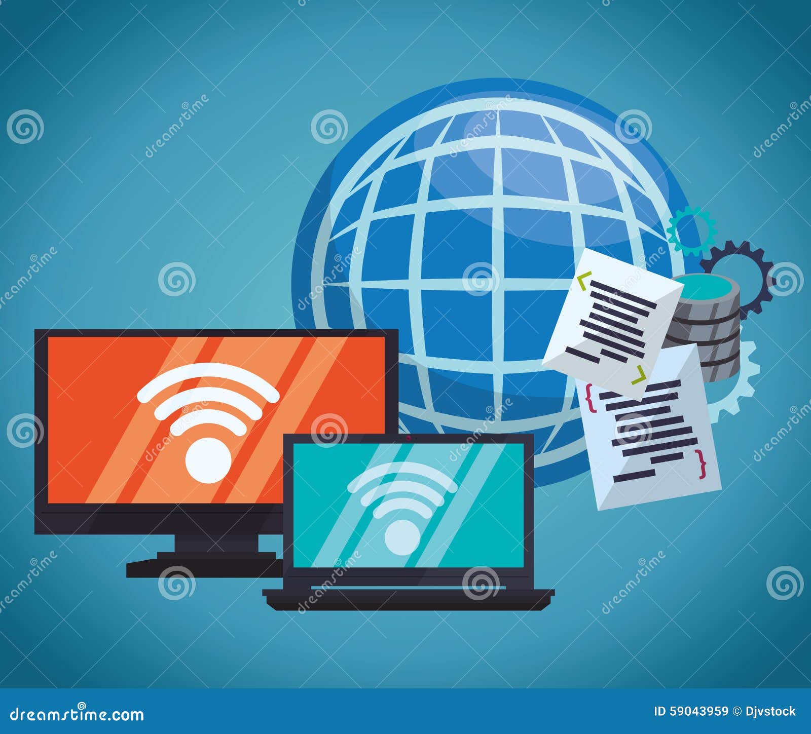 Internet, design stock vector. Illustration of community - 59043959