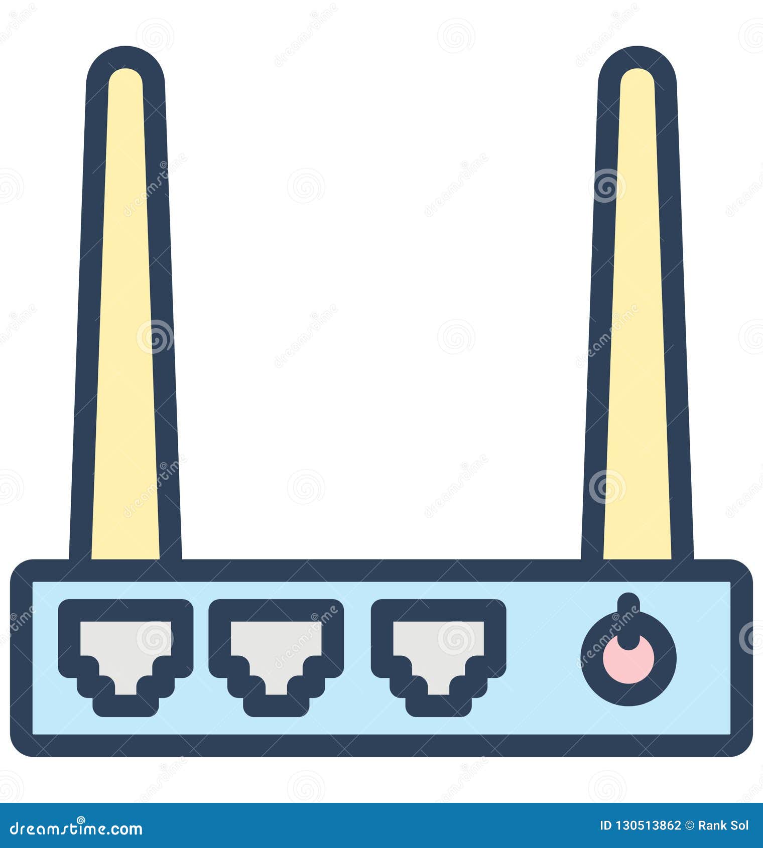 Internet Device, Internet Modem Isolated Vector Icon that Can Be Easily ...
