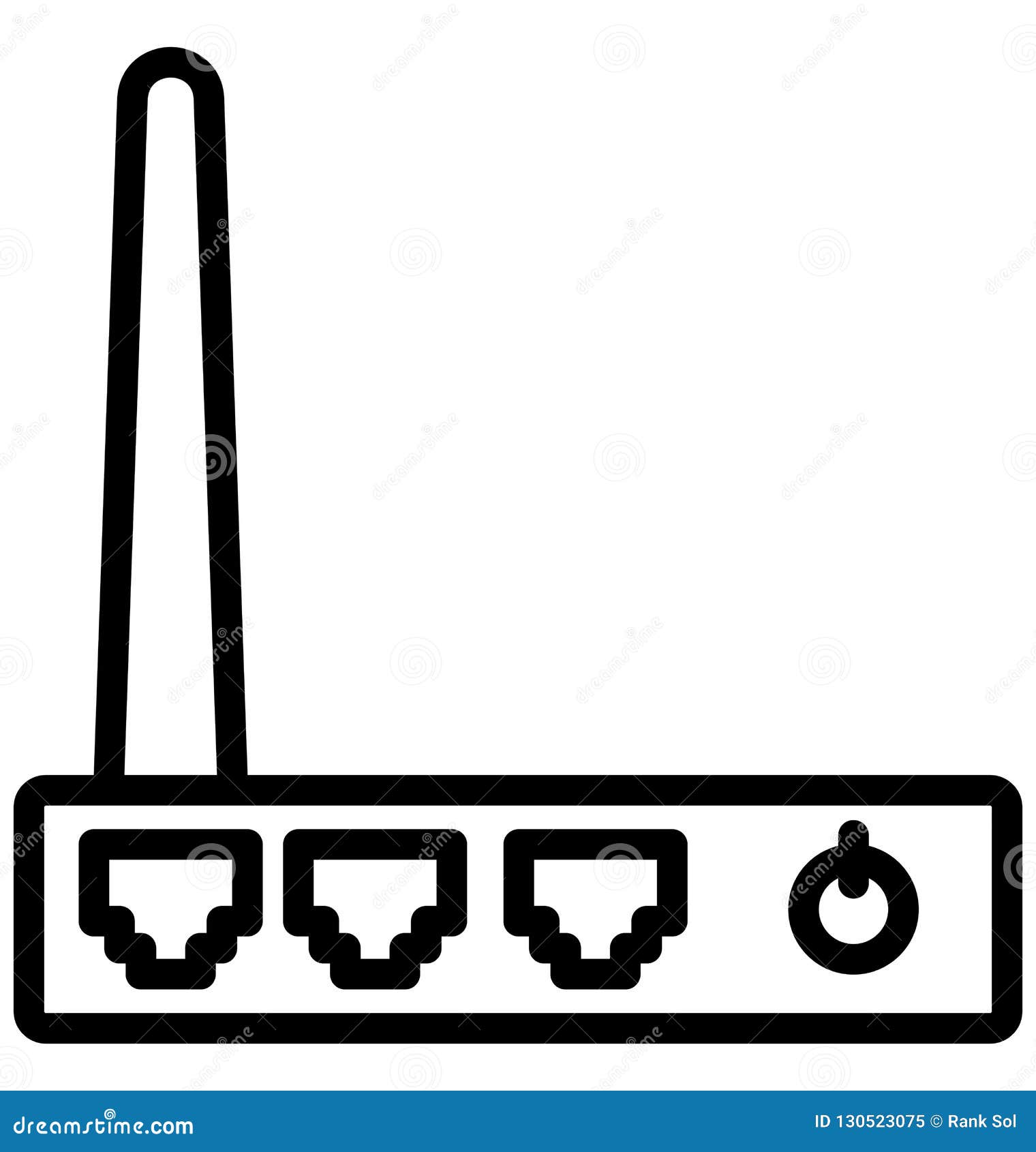 Internet Device, Internet Modem Isolated Vector Icon that Can Be Easily ...
