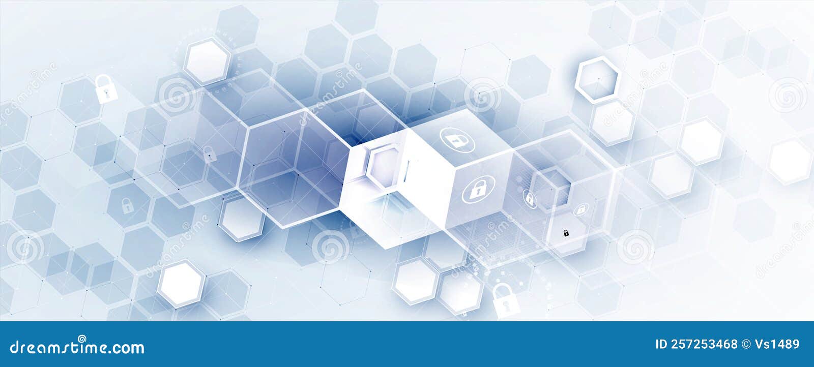 Internet Digital Security Technology Concept for Business Background ...