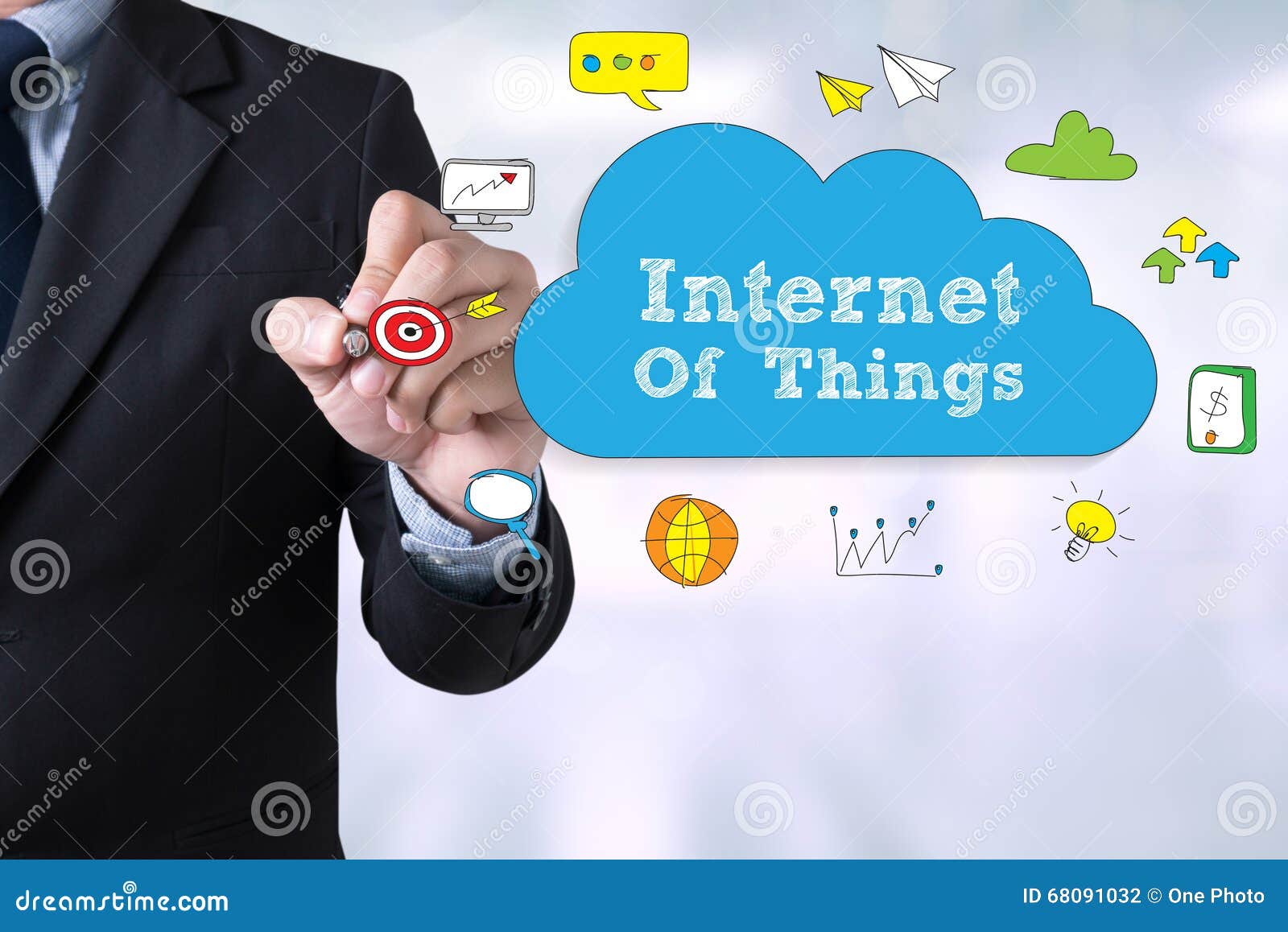 Internet Do Conceito Das Coisas (IoT) Foto de Stock - Imagem de ...