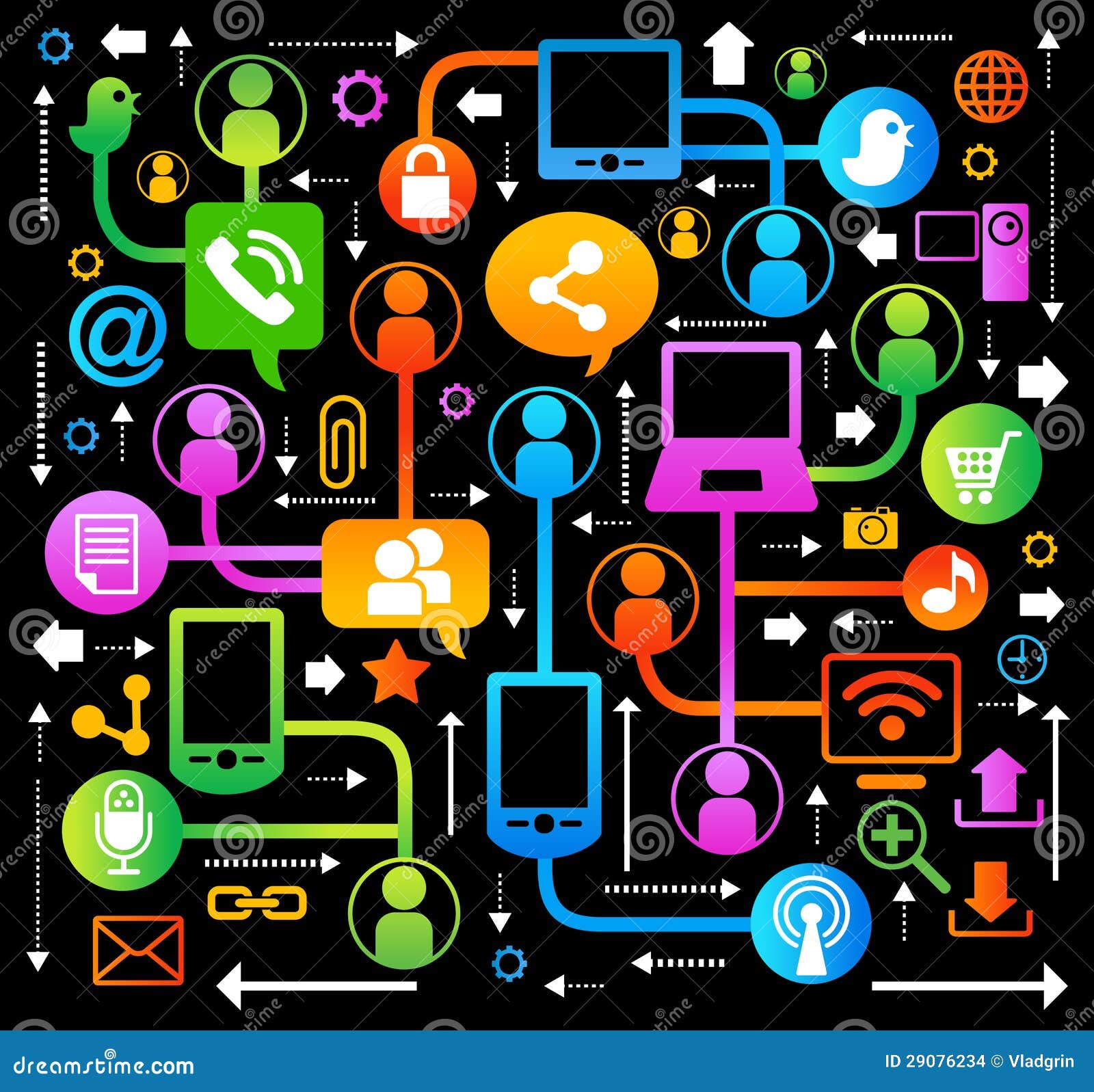 Internet do fundo ilustração do vetor. Ilustração de quarto - 29076234