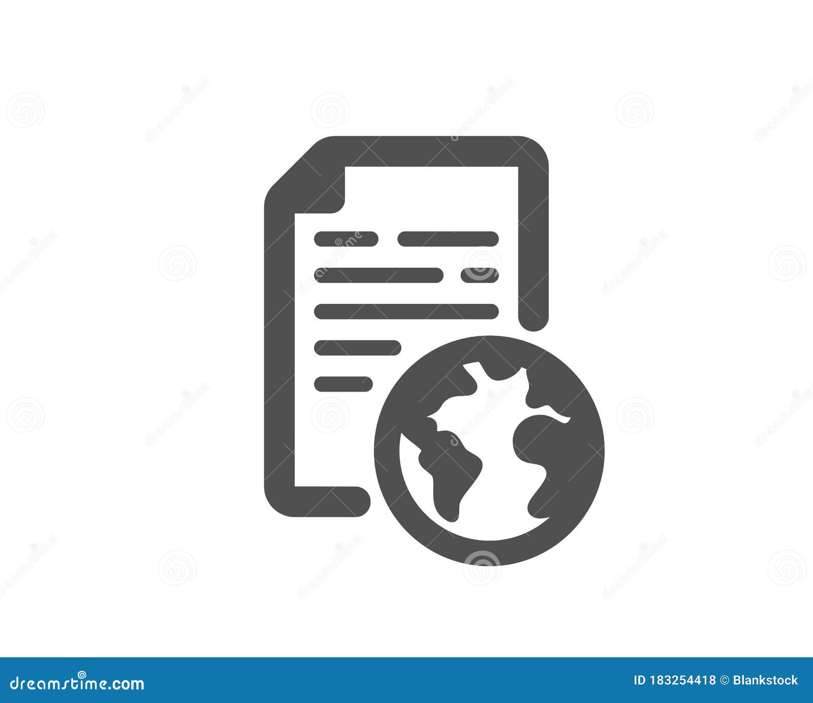 Internet Document Icon. Doc File Page Sign. Vector Stock Vector ...