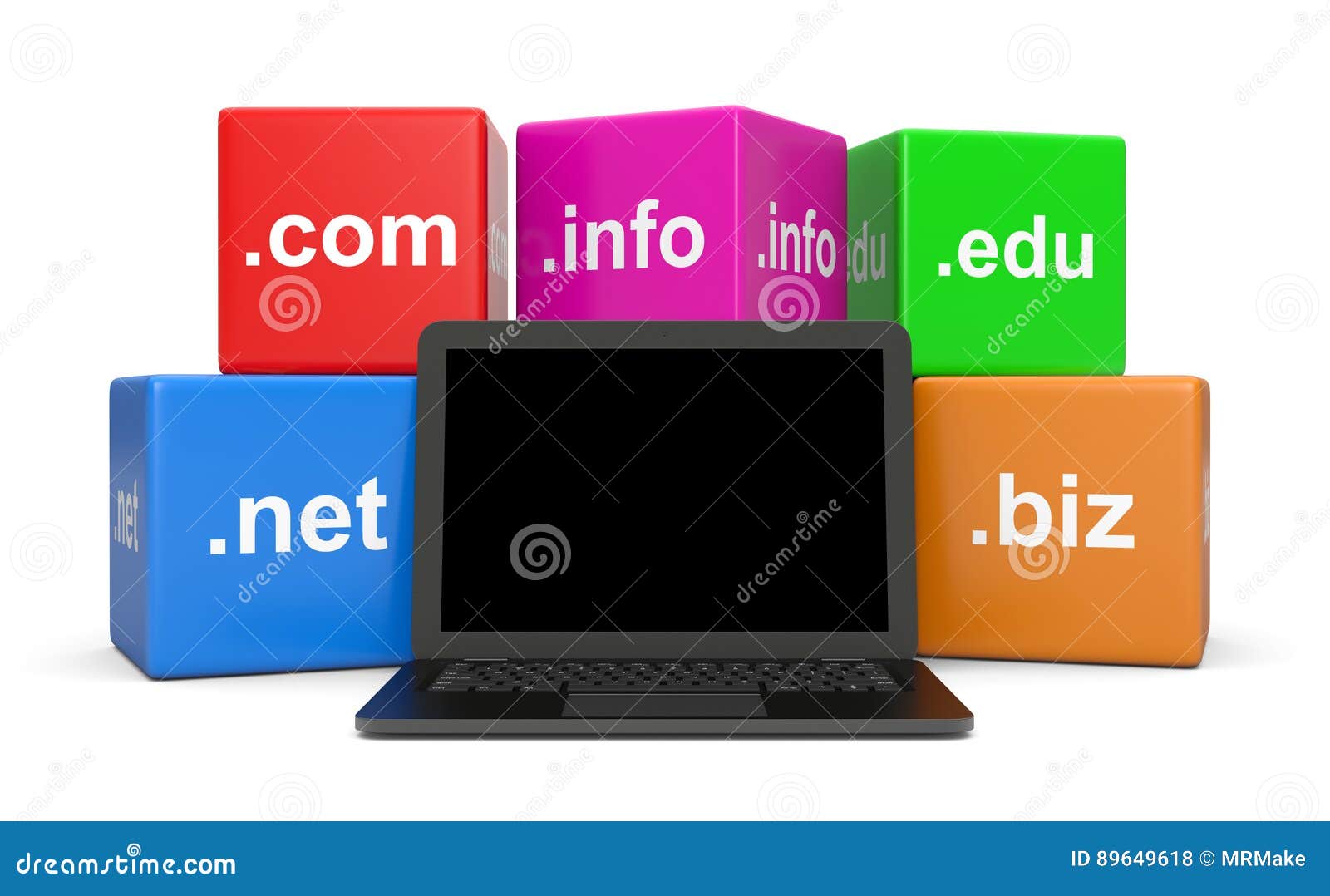 Internet-Domain Name stock abbildung. Illustration von bildschirm ...