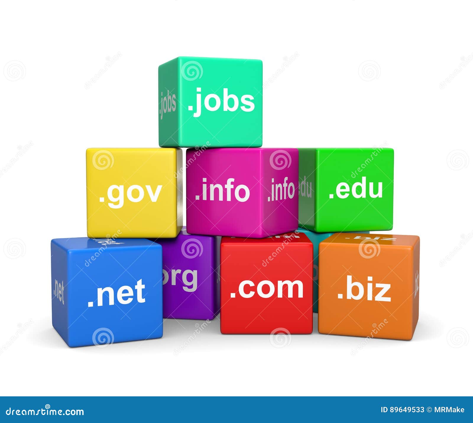 Internet Domain Names stock illustration. Illustration of technology ...