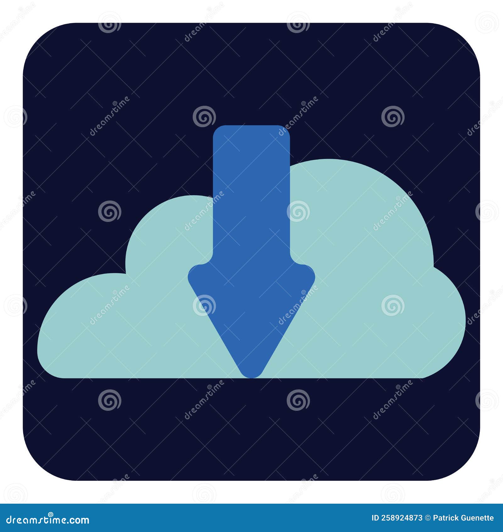 Internet Download Symbol vektor abbildung. Illustration von ikone ...
