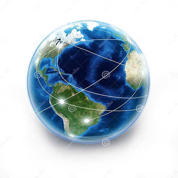 Internet Earth globe stock illustration. Illustration of light - 28736990
