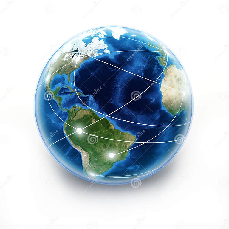 Internet Earth globe stock illustration. Illustration of light - 28736990