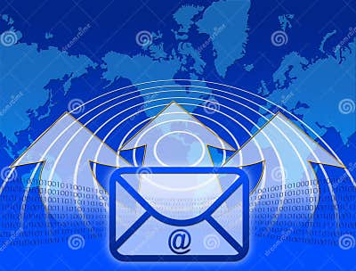 Internet and email stock illustration. Illustration of abstract - 5680188
