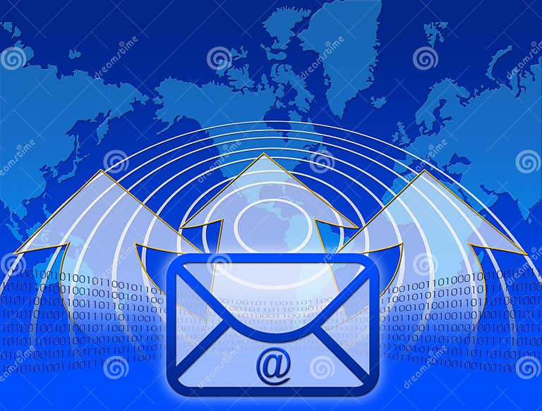 Internet and email stock illustration. Illustration of abstract - 5680188