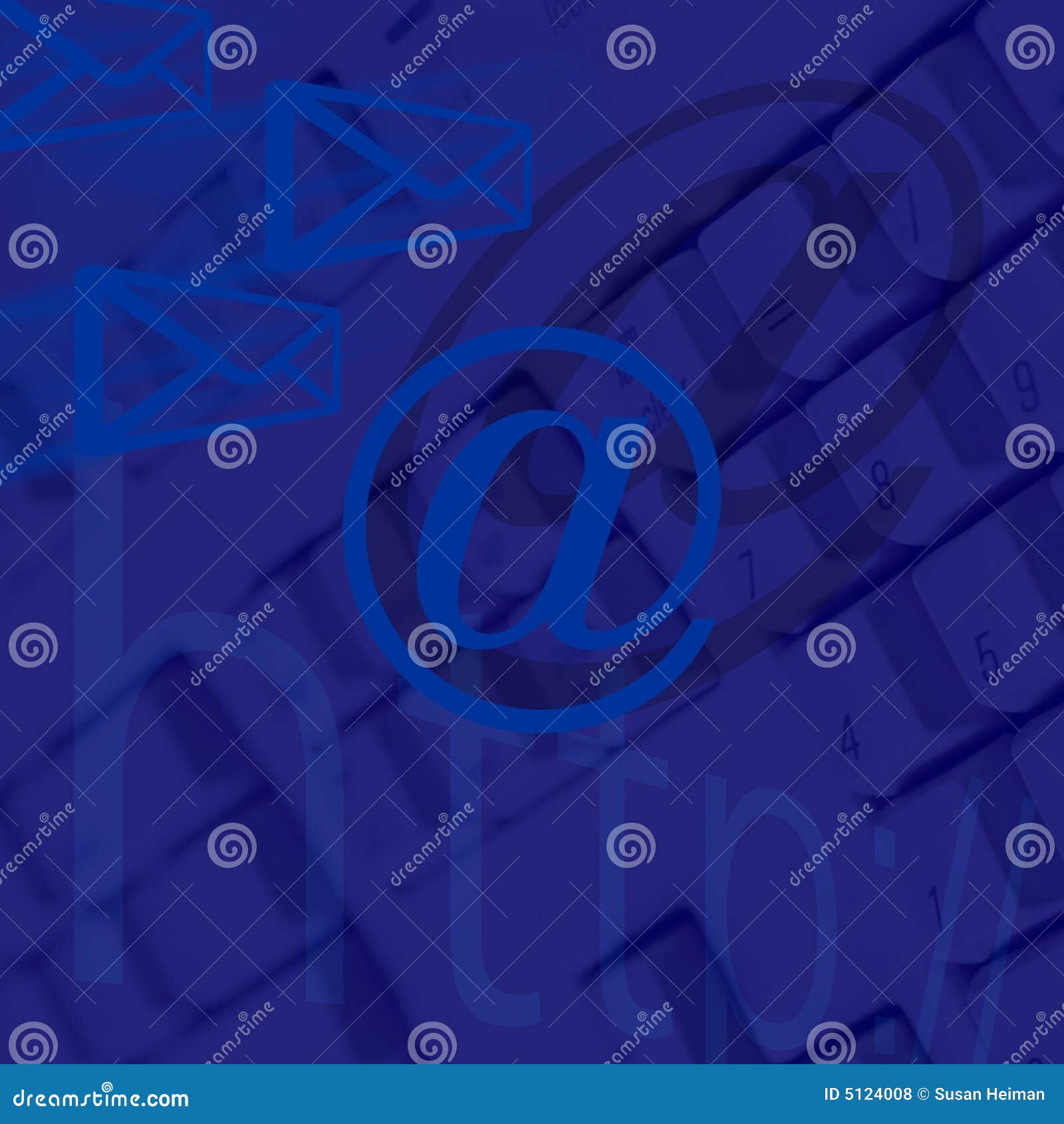 Internet Email Image stock illustration. Illustration of blue - 5124008
