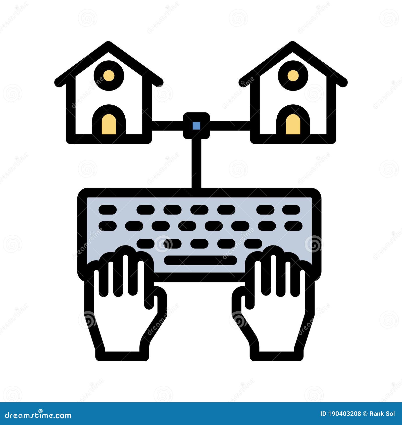 Internet Fill Inside Vector Icon Which Can Easily Modify or Edit Stock ...
