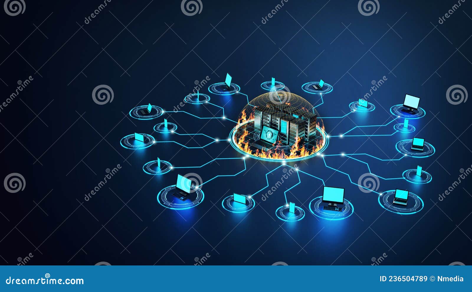 Internet Firewall concept stock illustration. Illustration of global ...