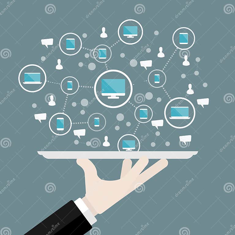 Internet stock vector. Illustration of phone, tablet - 51042032