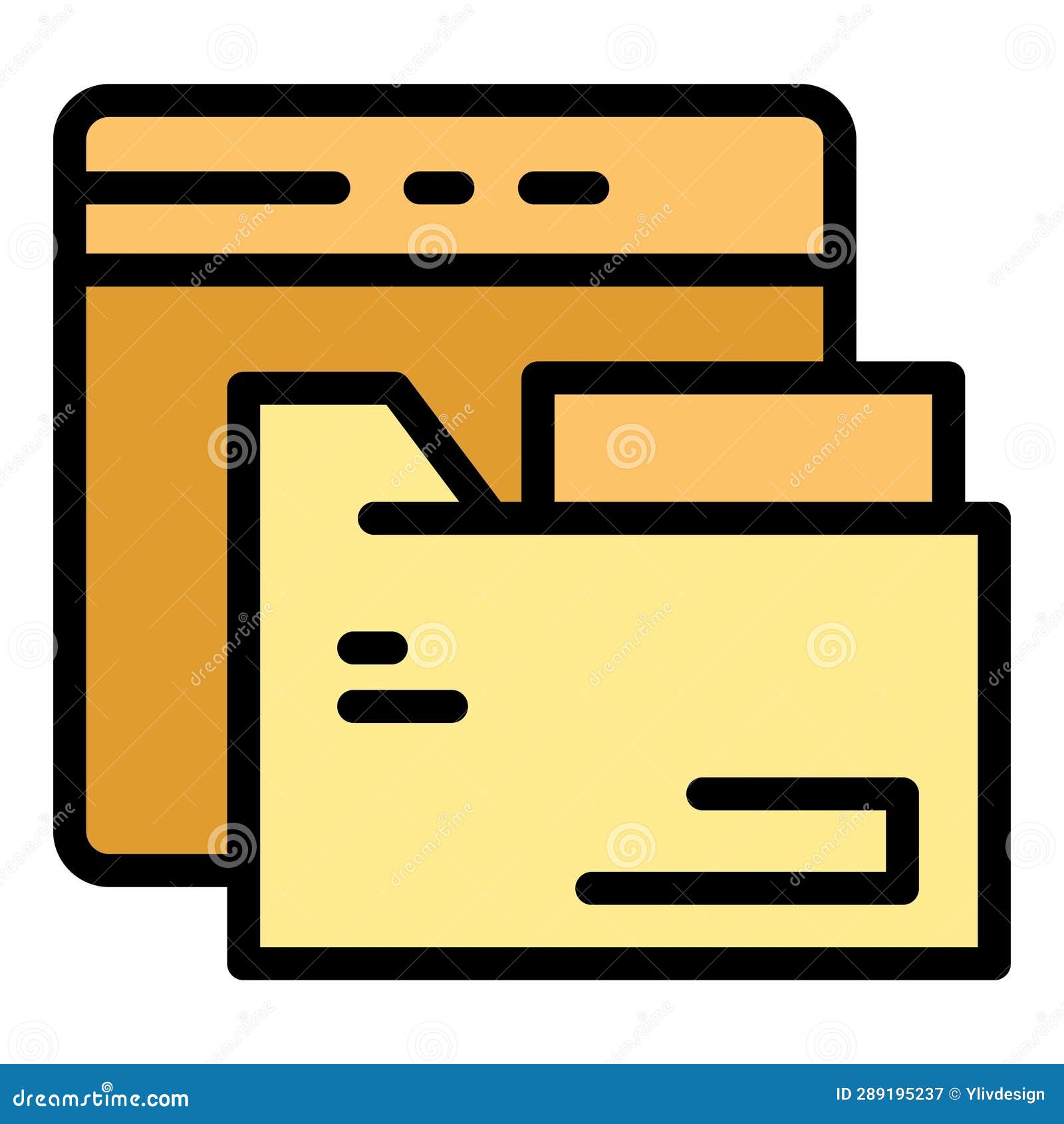 Internet Folder Icon Vector Flat Stock Vector - Illustration of folder ...