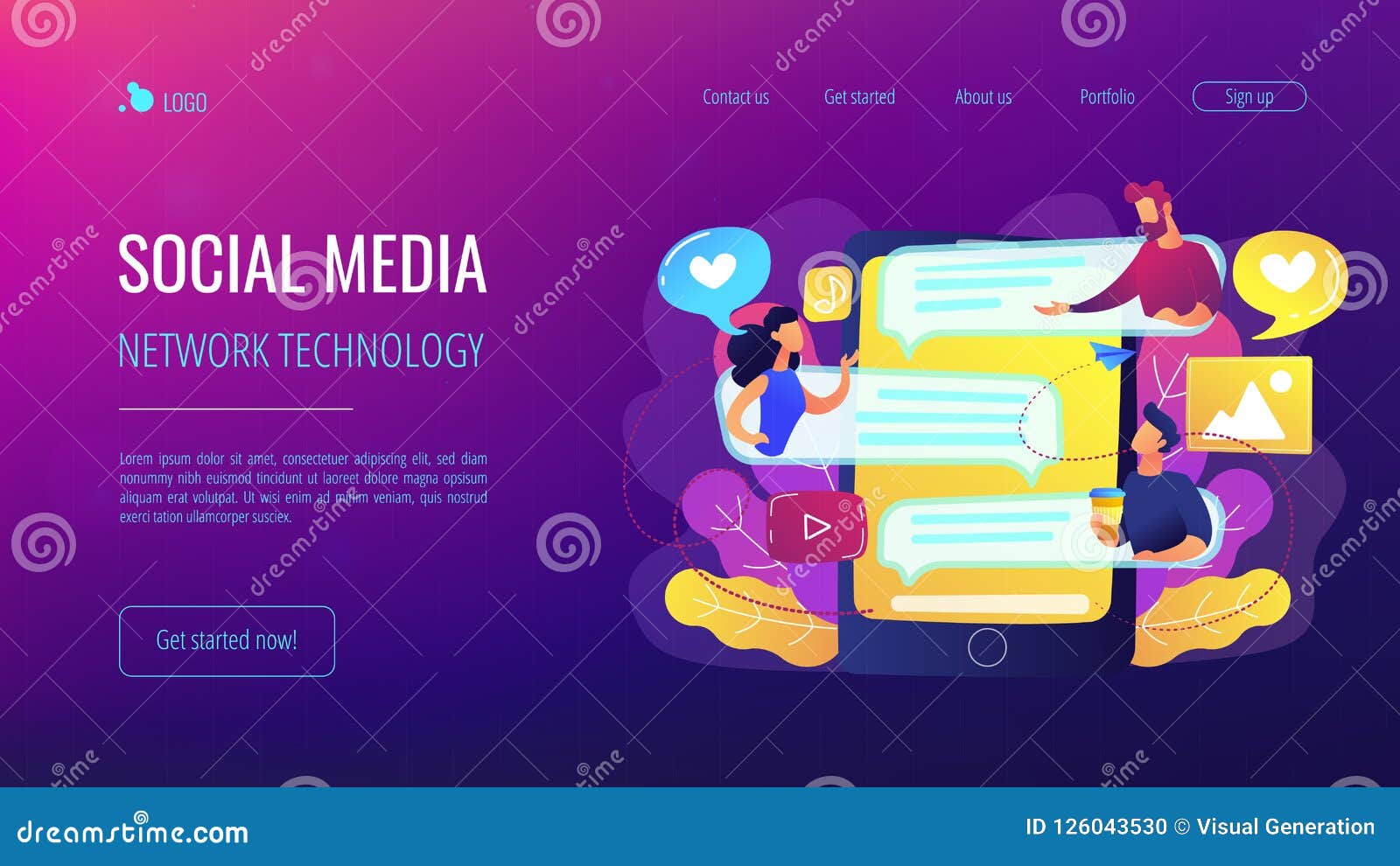 Internet Forum Concept Vector Illustration. Stock Vector - Illustration ...