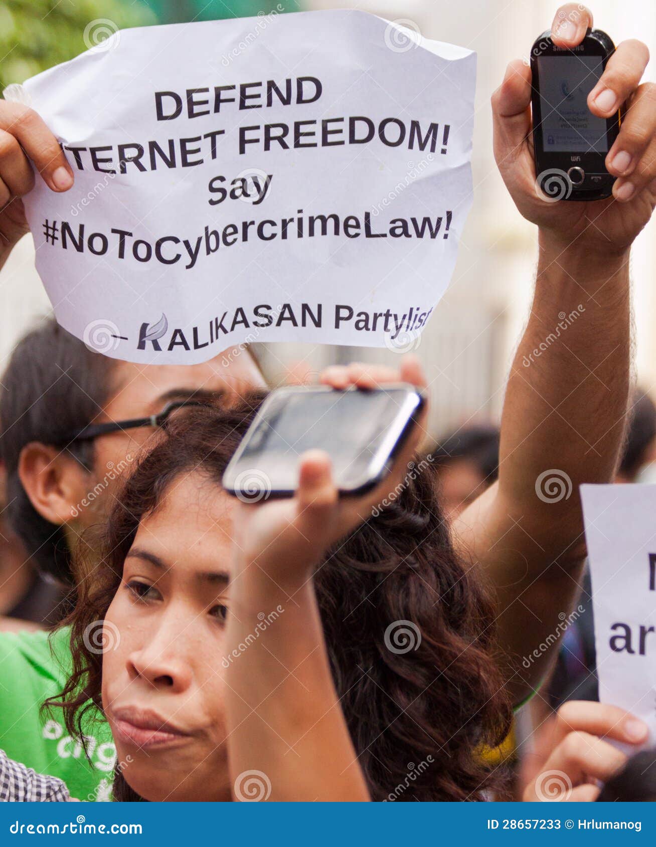Internet Freedom Law Protest in Manila, Philippines Editorial Stock ...