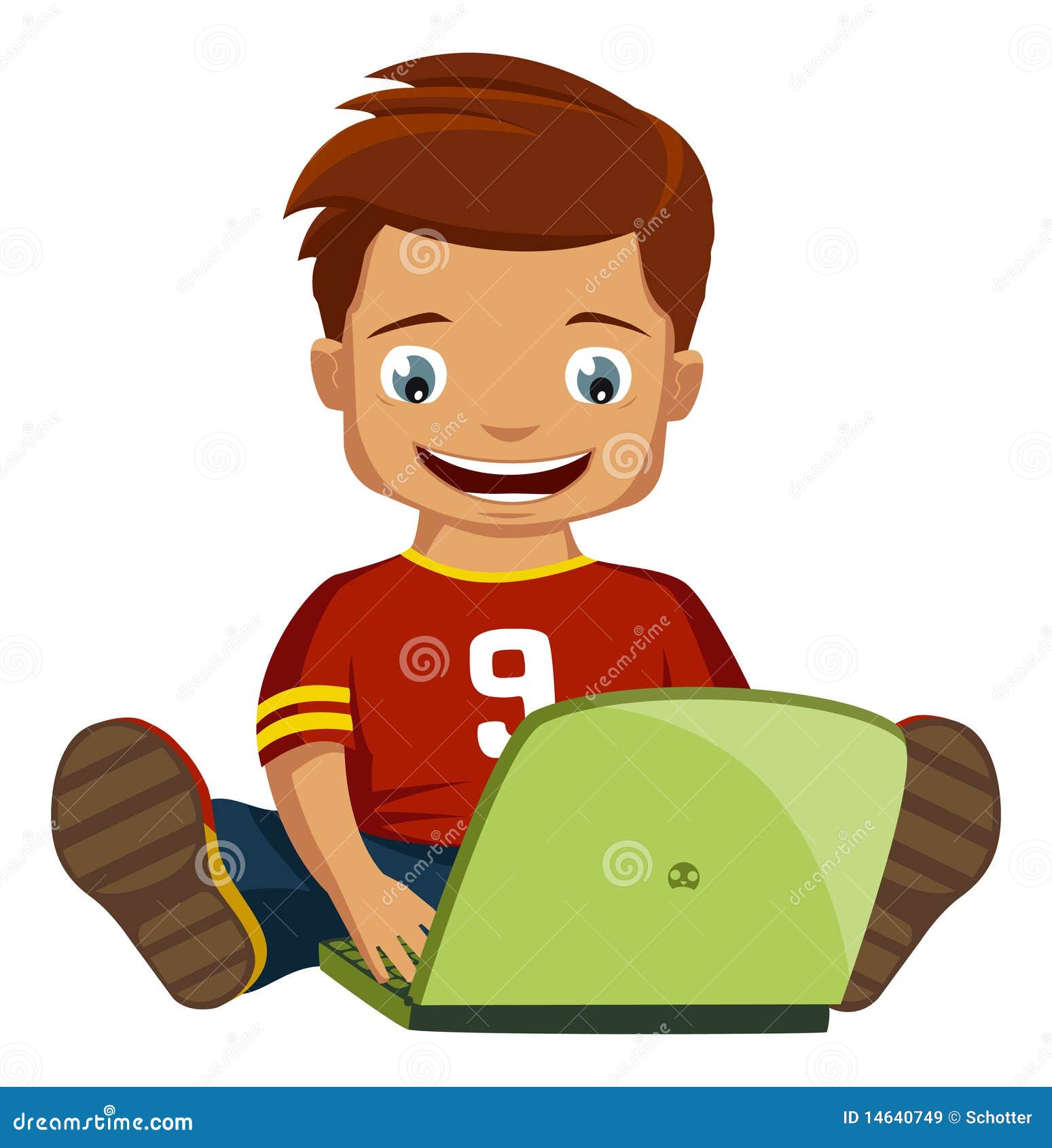 Internet Fun stock vector. Illustration of cute, smiling - 14640749