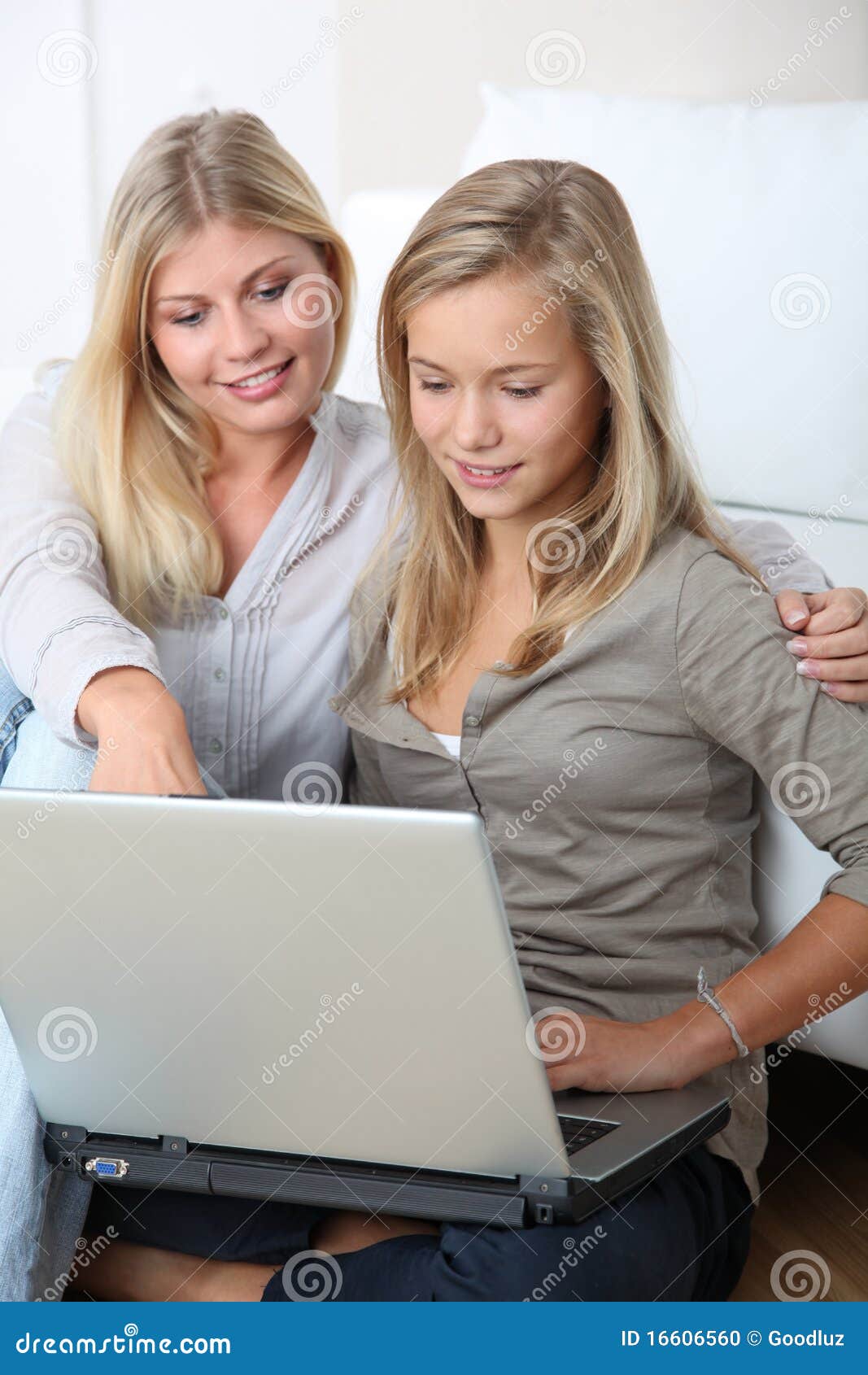 Internet generation stock photo. Image of blond, indoors - 16606560