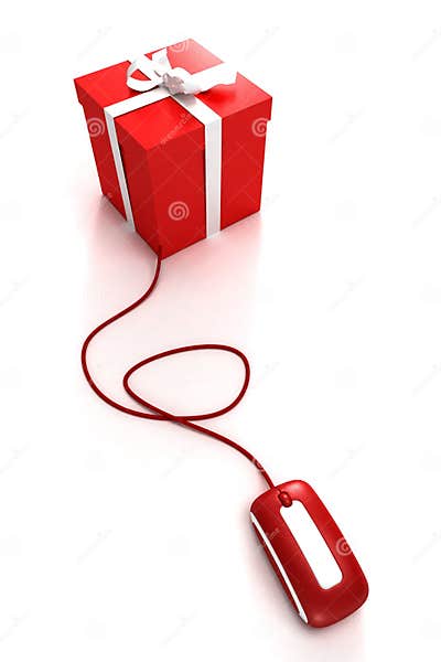 Internet gift box stock illustration. Illustration of present - 3138930