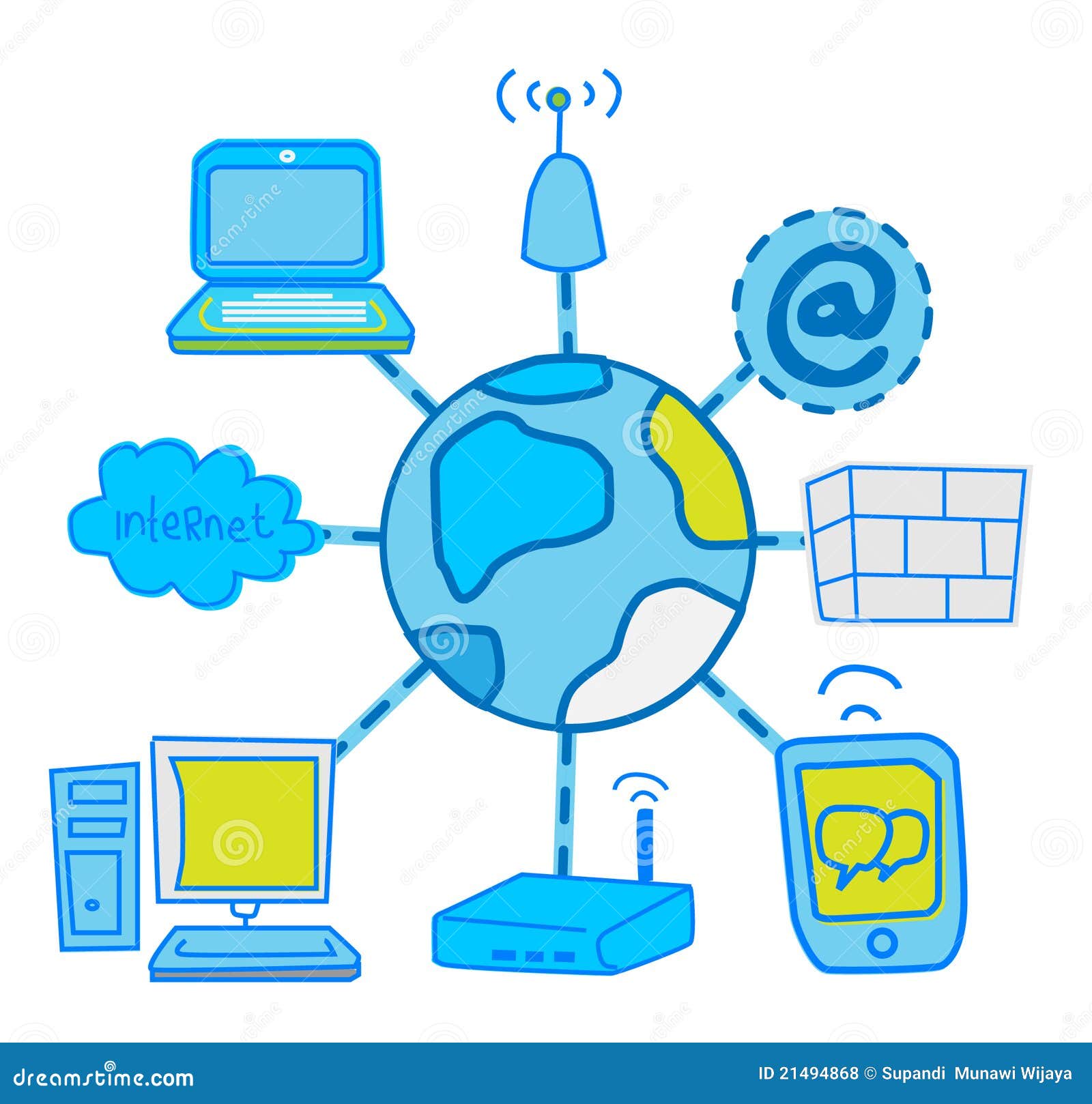 Internet Global Network Communication Royalty Free Stock Photos - Image ...