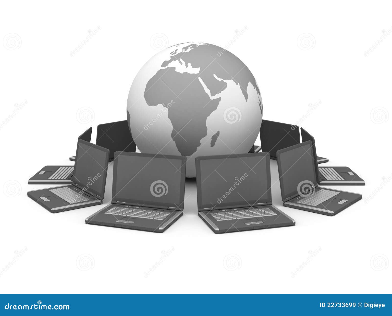 Internet - Global Network Illustration Stock Illustration ...
