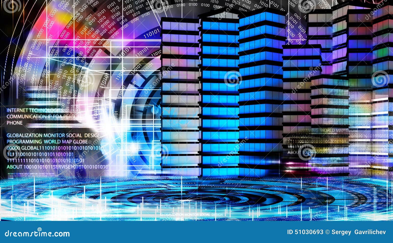 Internet.Globalization stock image. Image of building - 51030693