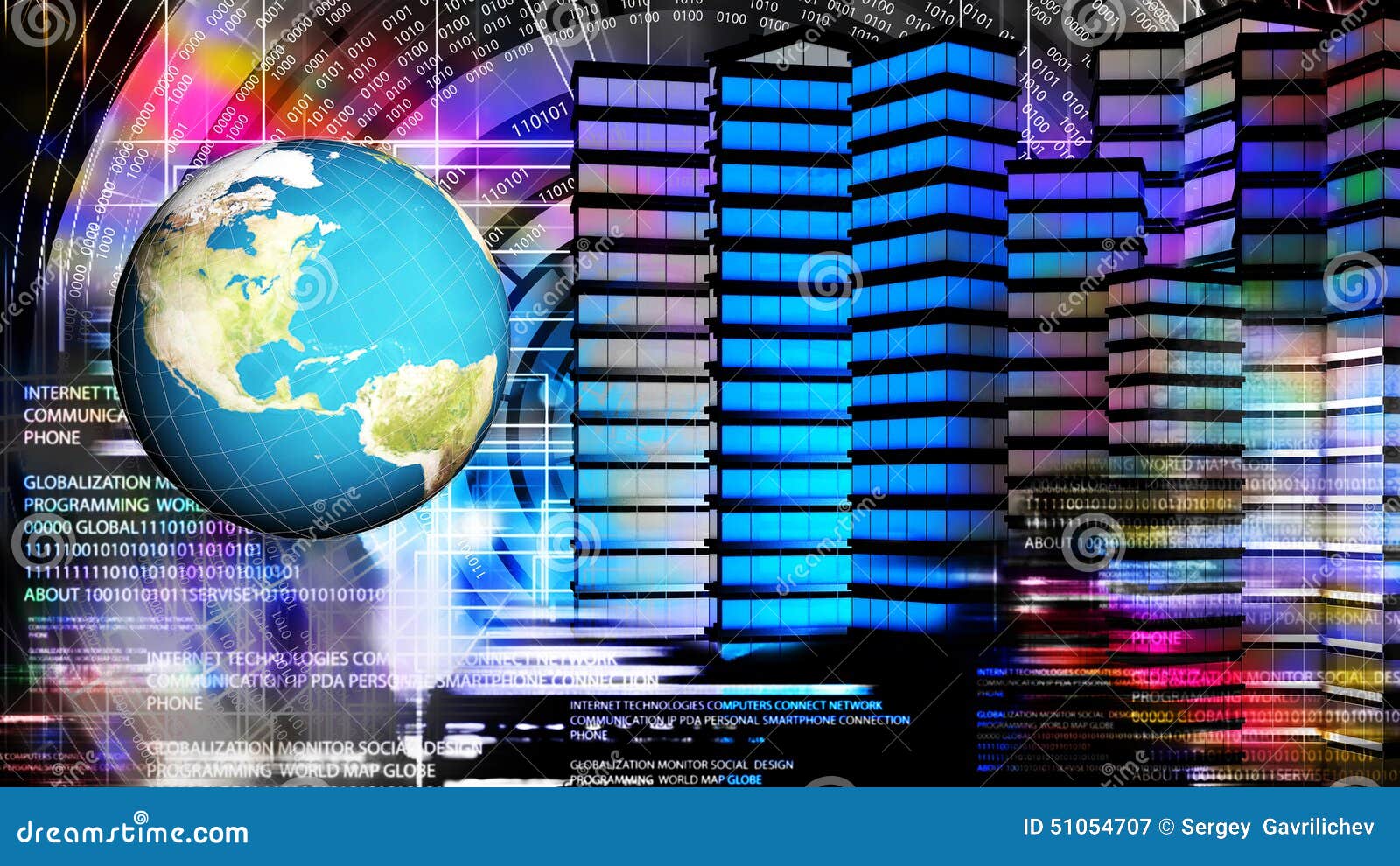 Internet.Globalization Connection Technology Stock Image - Image of ...