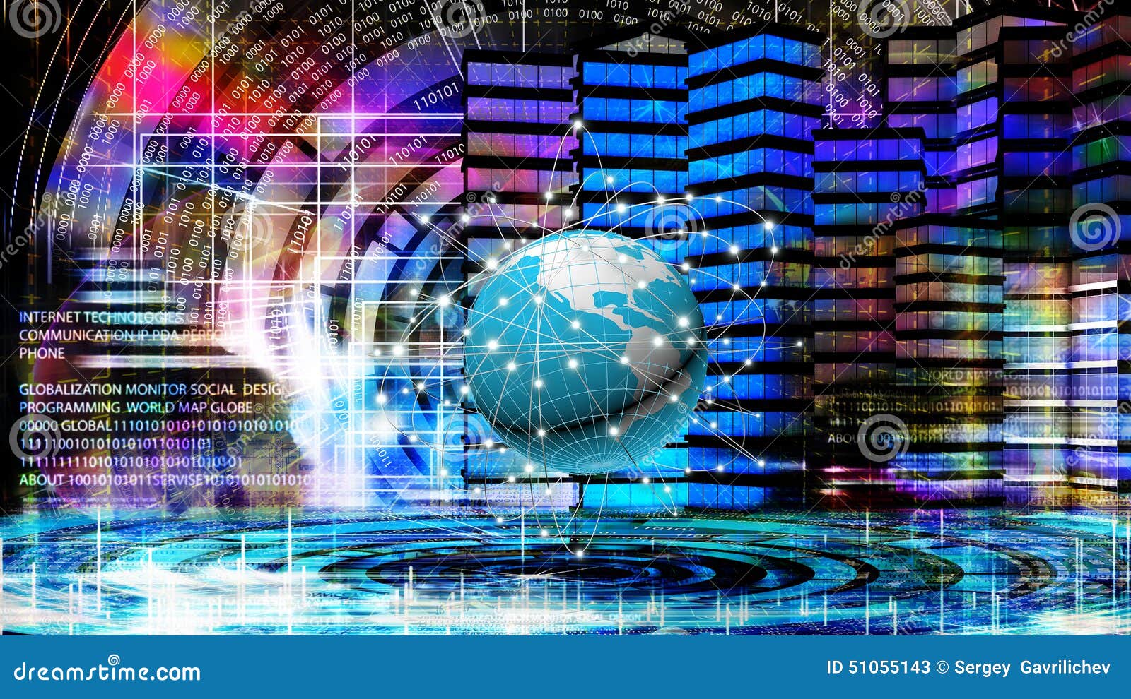 Internet.Globalization Connection Technology Stock Image - Image of ...