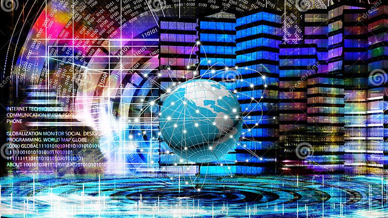 Internet.Globalization Connection Technology Stock Image - Image of ...