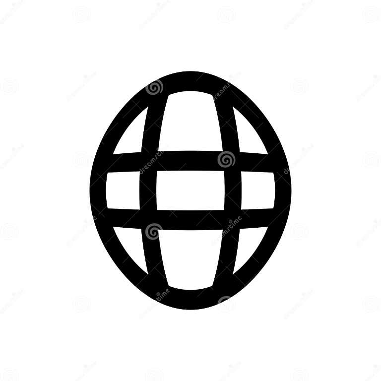 Internet Globe Icon. Simple Style Data Server Poster Background Symbol ...