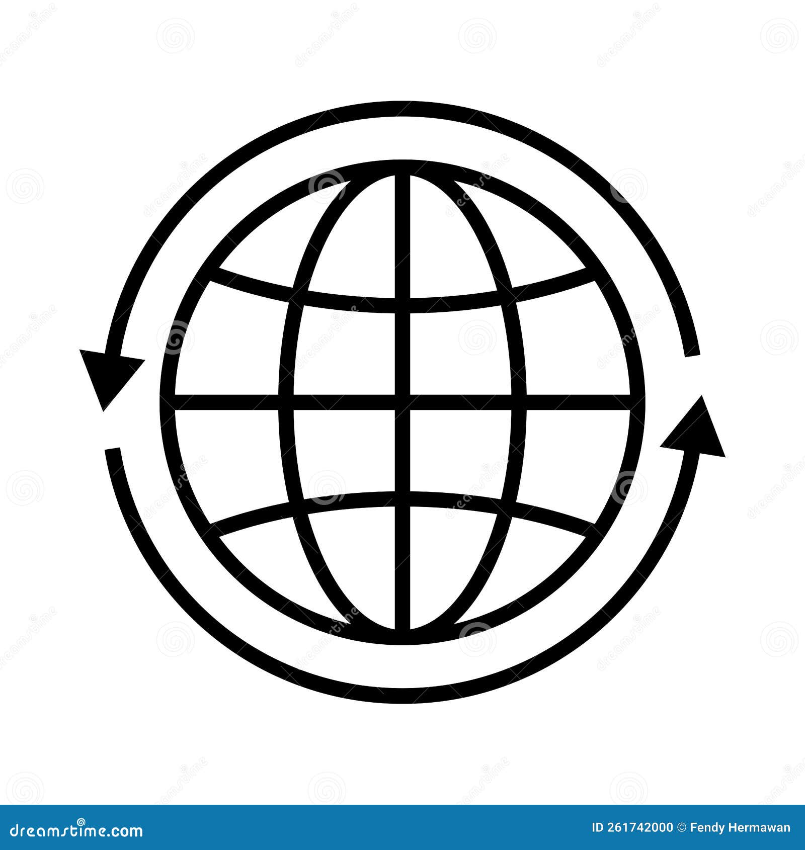 Internet Globe Icon Vector Design Template in White Background Stock ...