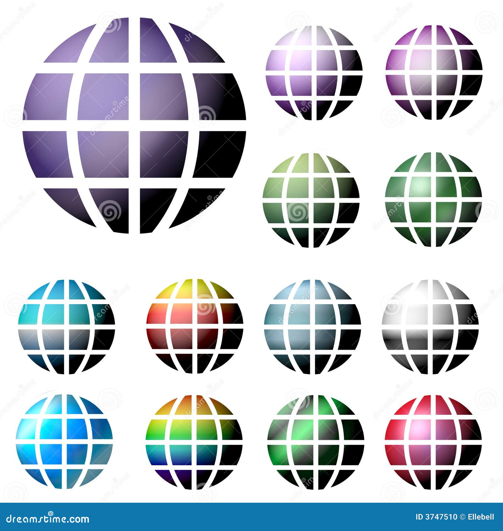 Internet Globes stock illustration. Illustration of designs - 3747510
