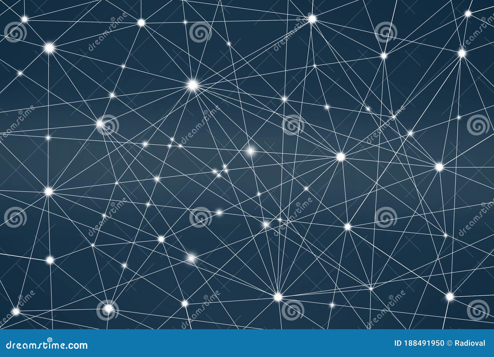 Internet Grid on a Dark Background. Copy Space Stock Illustration ...