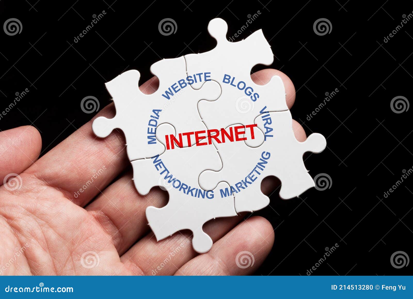 Internet puzzle concept stock photo. Image of network - 214513280