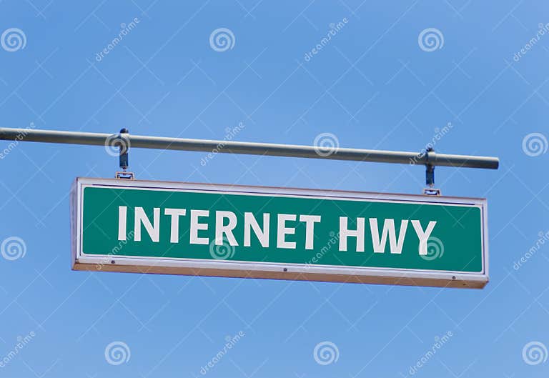 Internet highway road sign stock photo. Image of internet - 459510