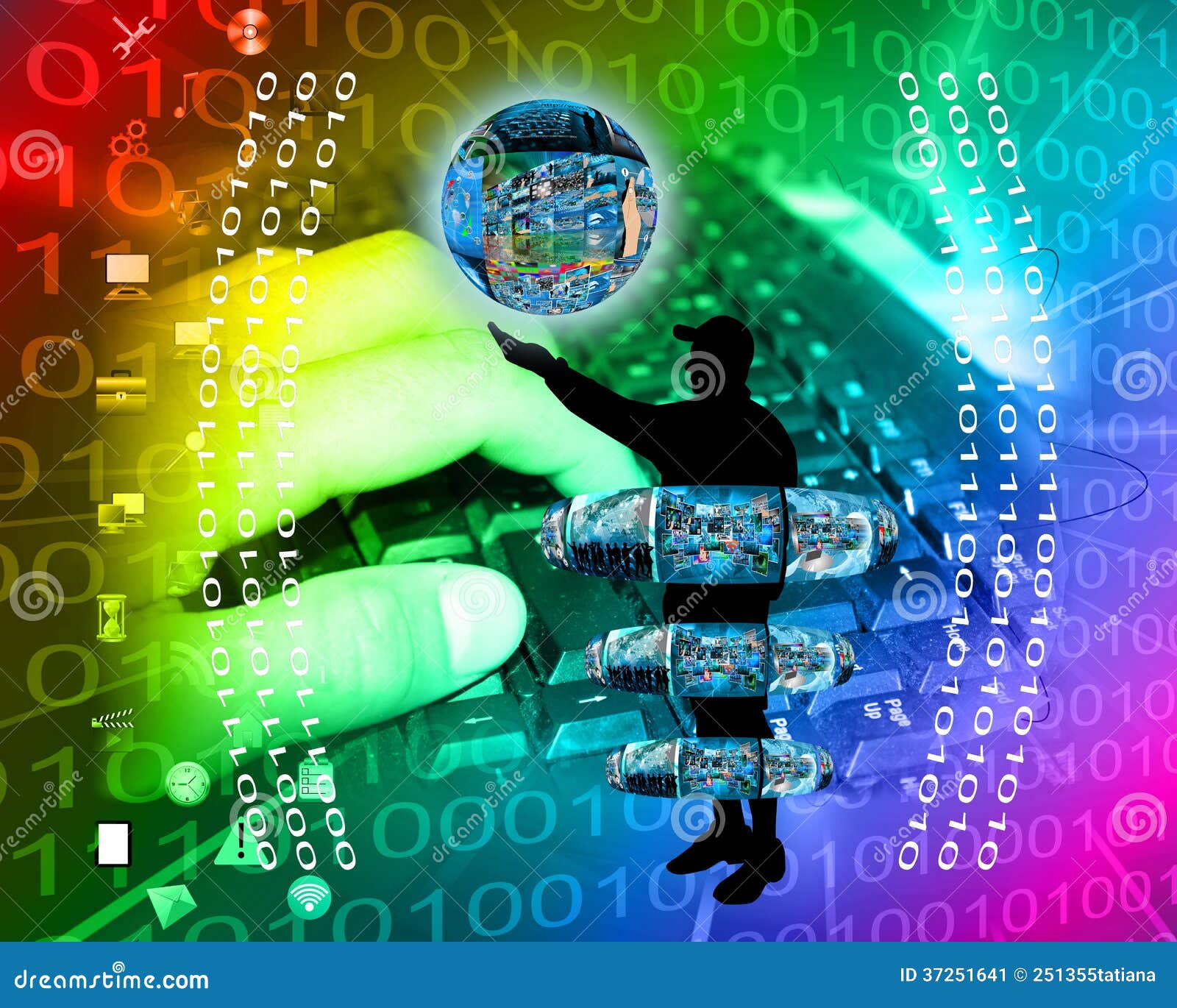 Internet and humanity stock image. Image of global, definition - 37251641