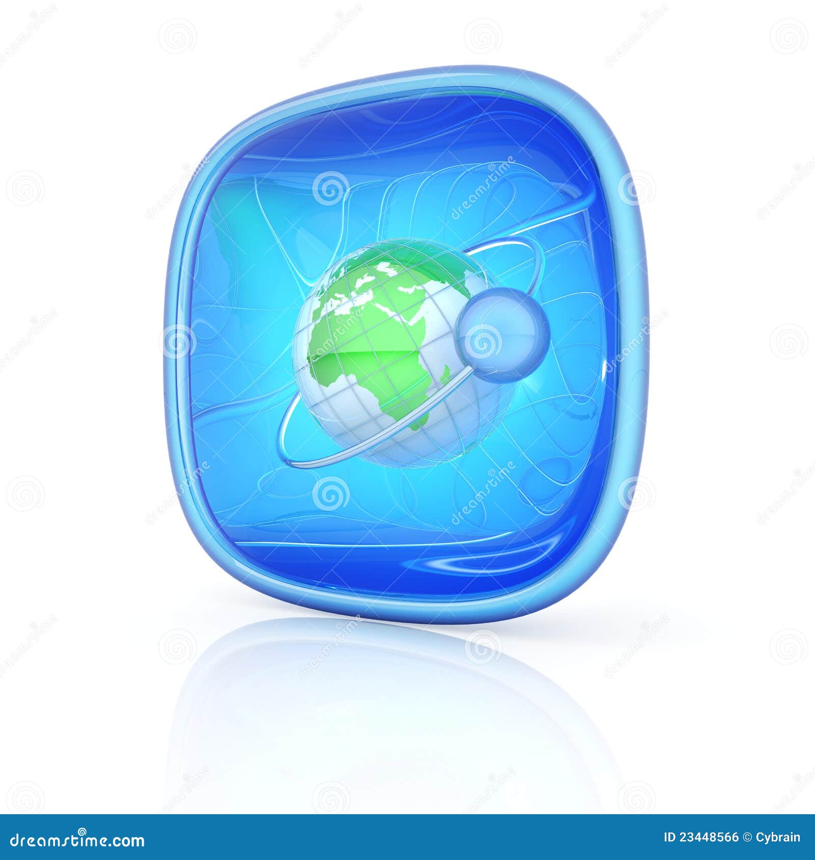 Internet icon 3d stock illustration. Illustration of symbol - 23448566