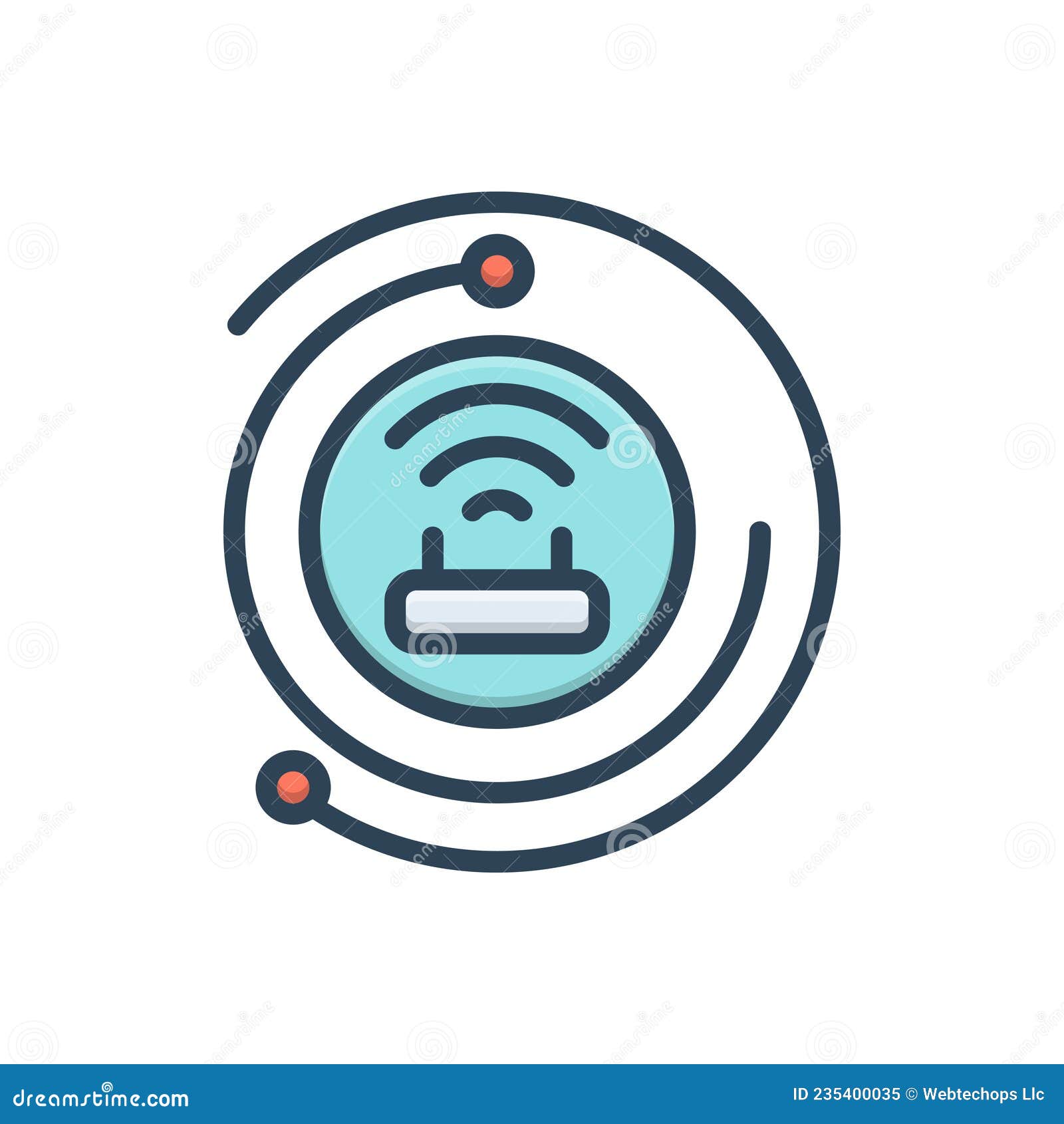 Color Illustration Icon for Internet, Access and Connection Stock ...