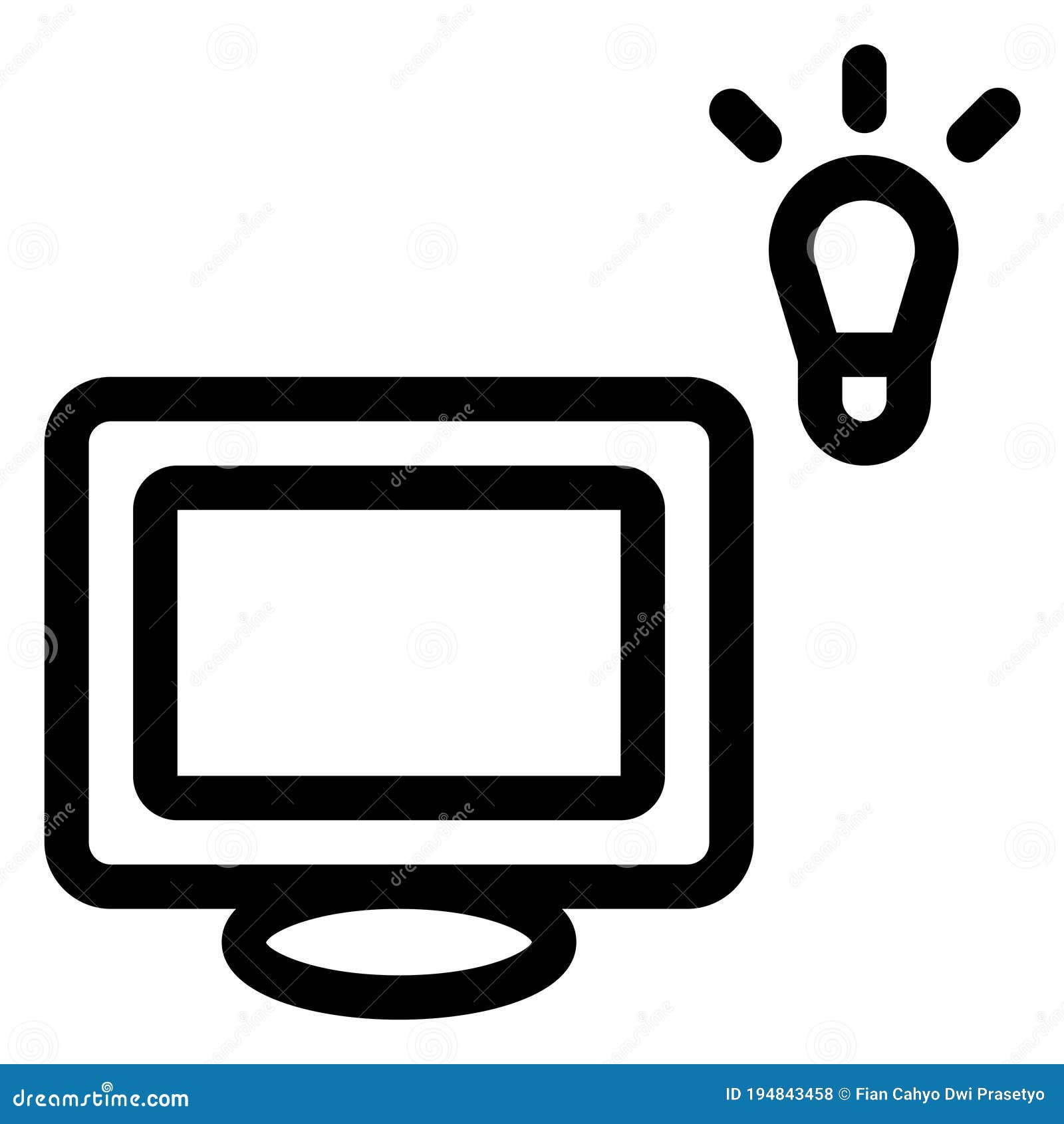Internet Icon Black and White Stock Vector - Illustration of symbol ...