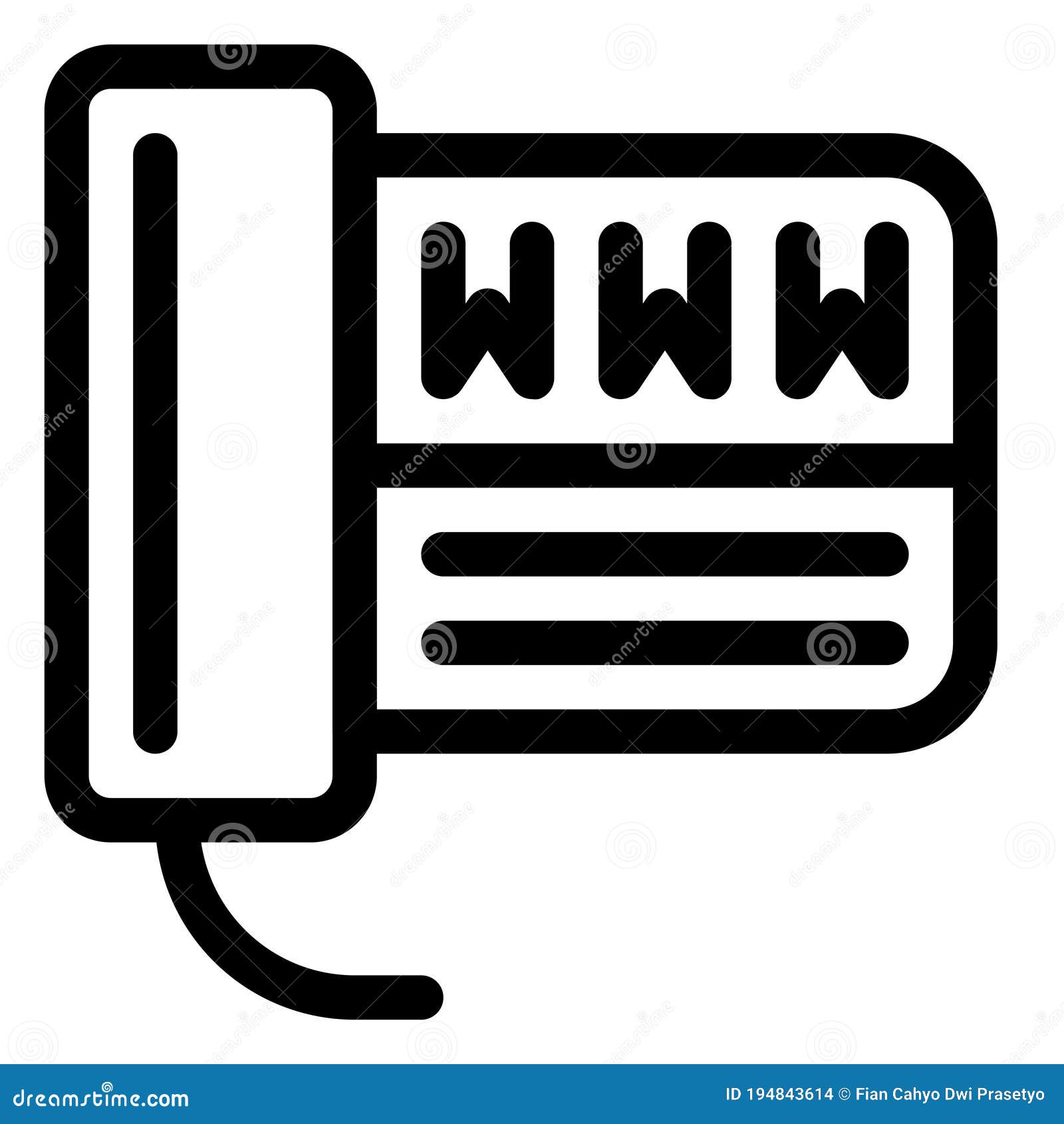 Internet Icon Black and White Stock Vector - Illustration of market ...