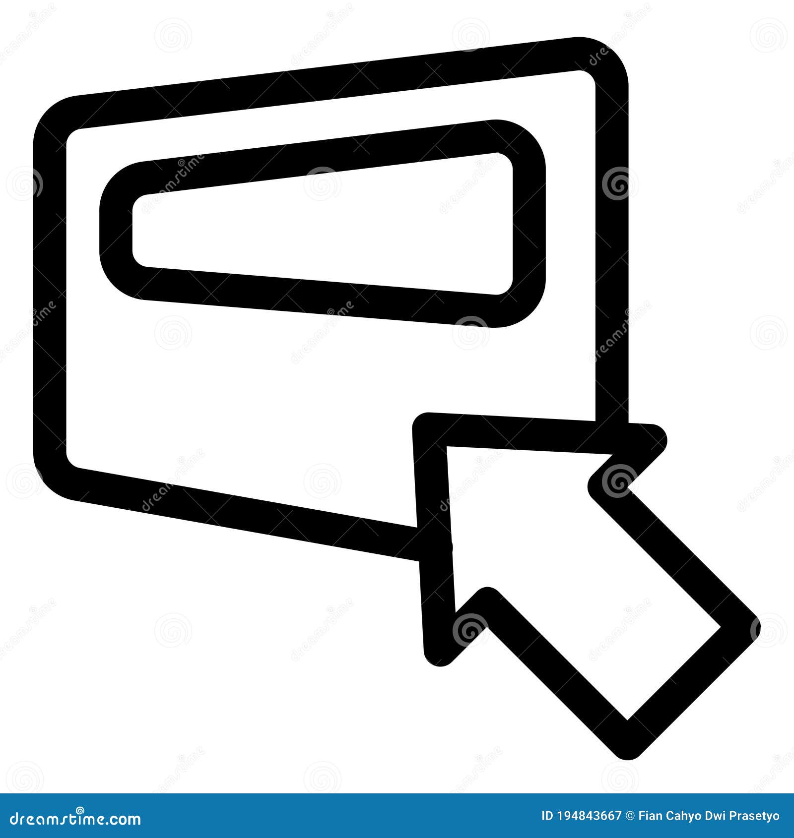 Internet Icon Black and White Stock Vector - Illustration of interface ...