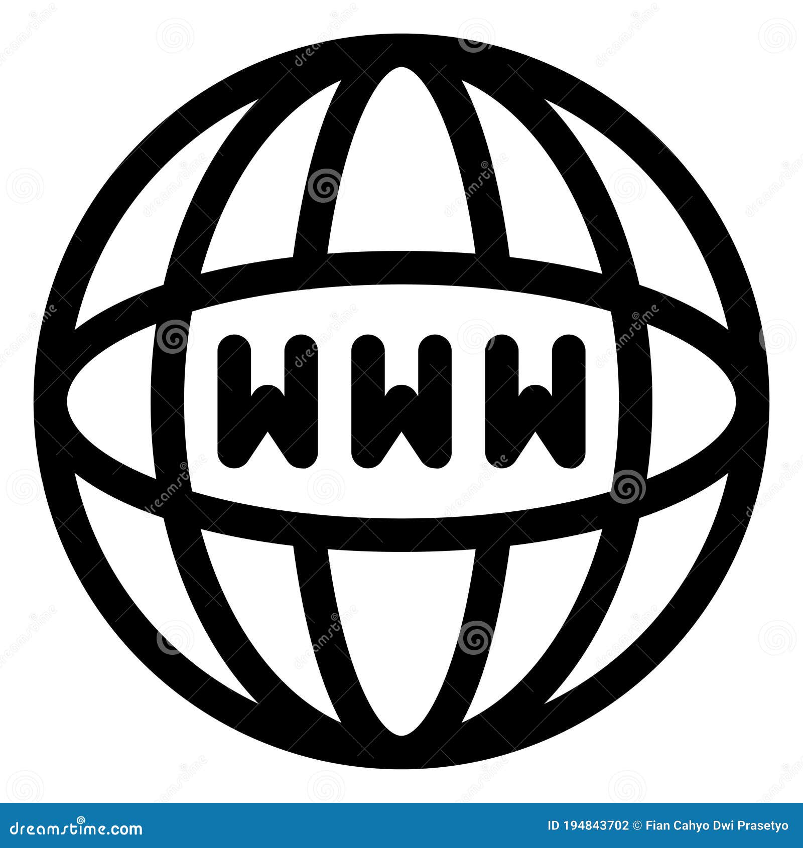 Internet Icon Black and White Stock Vector - Illustration of media ...