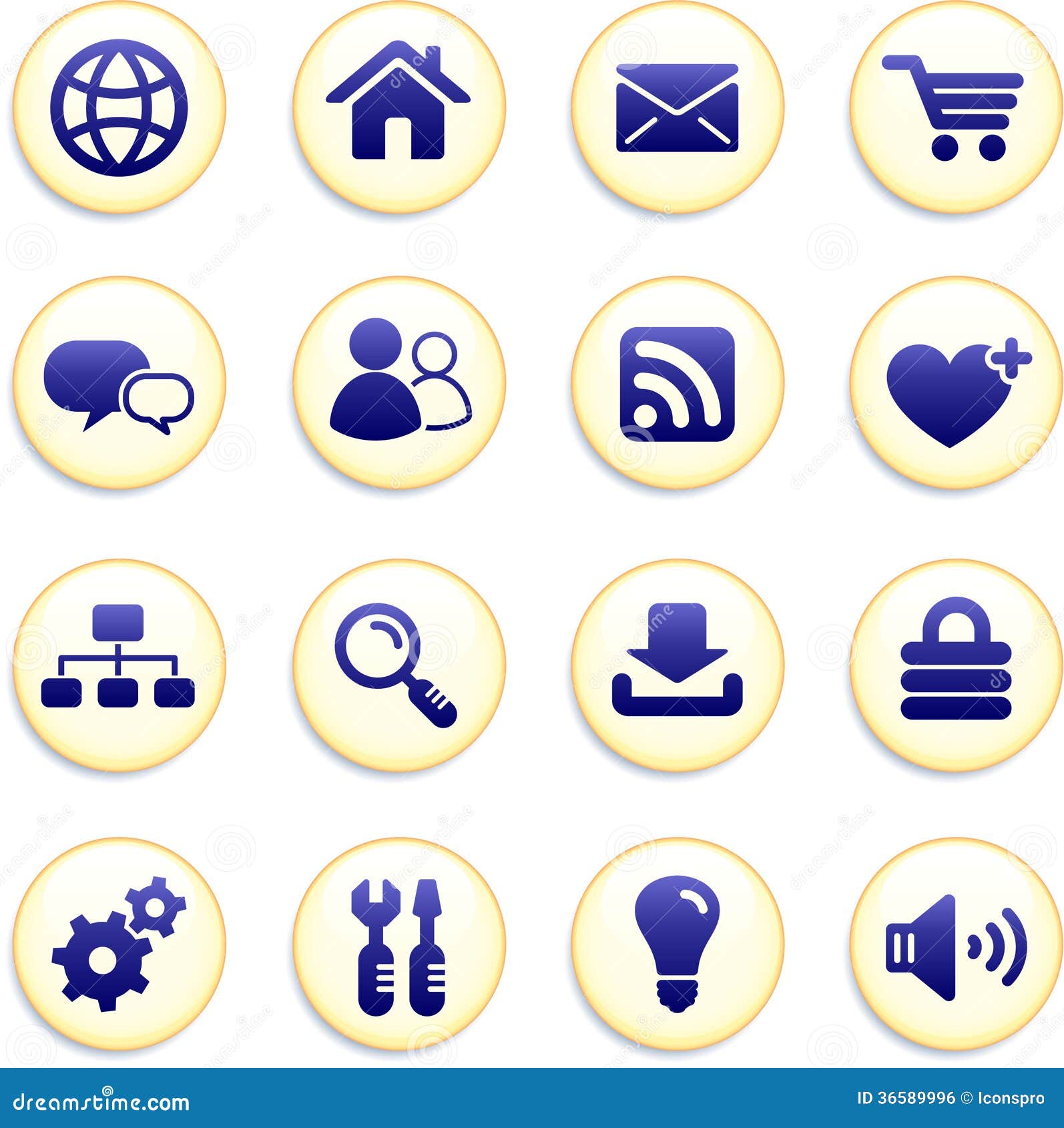 Internet Icon Buttona stock illustration. Illustration of curve - 36589996