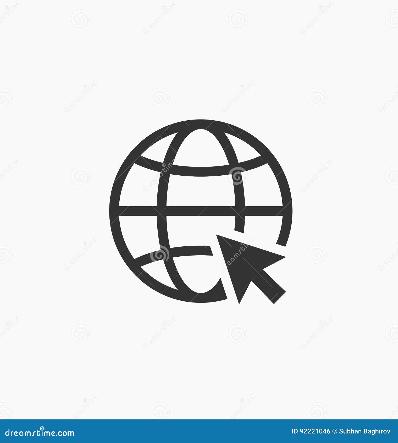 Internet Icon. Go To Web Icon. Internet Browser Sign Stock Vector ...