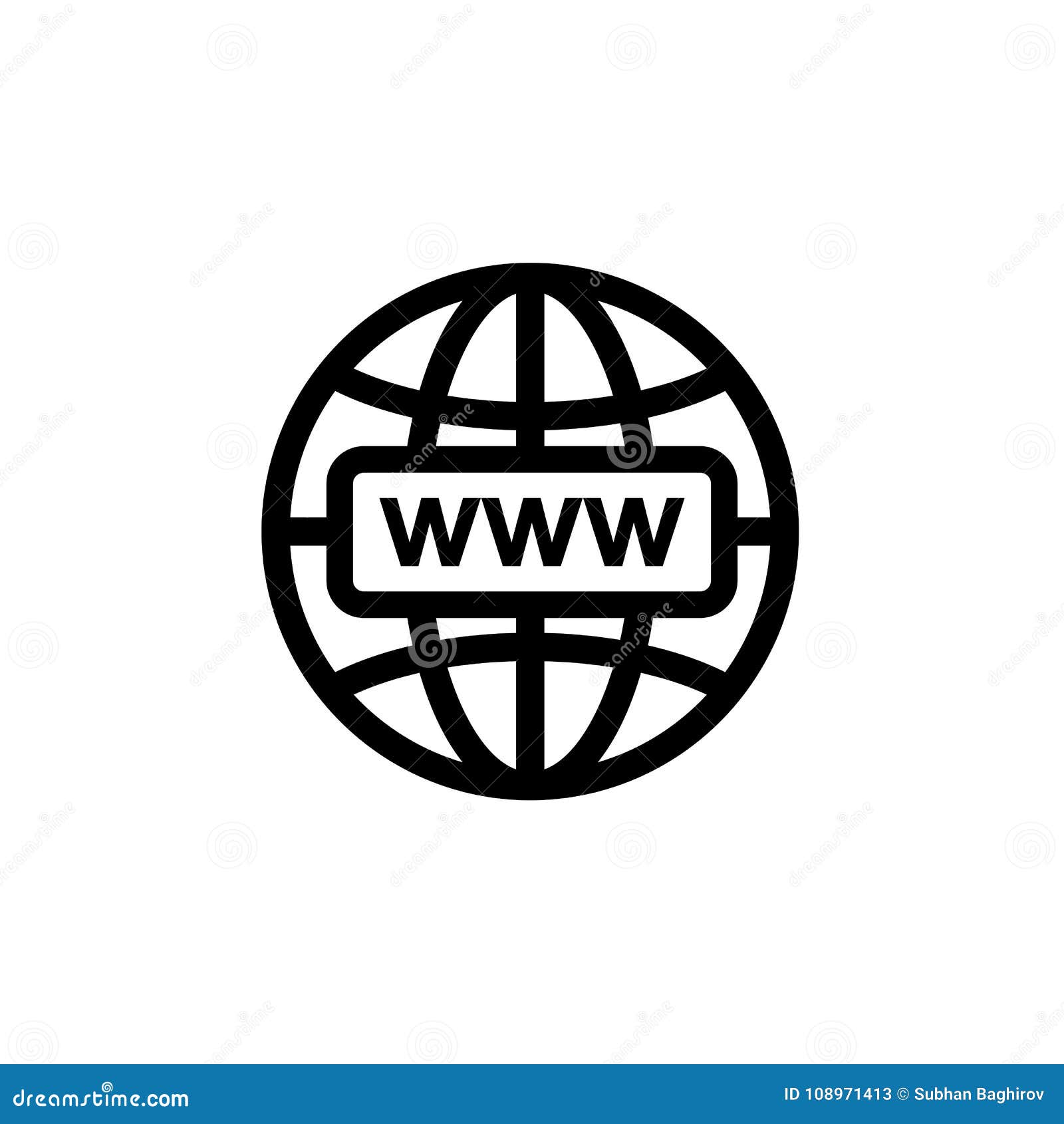 Internet Icon. Go To Web Sign Vector Illustration Stock Vector ...