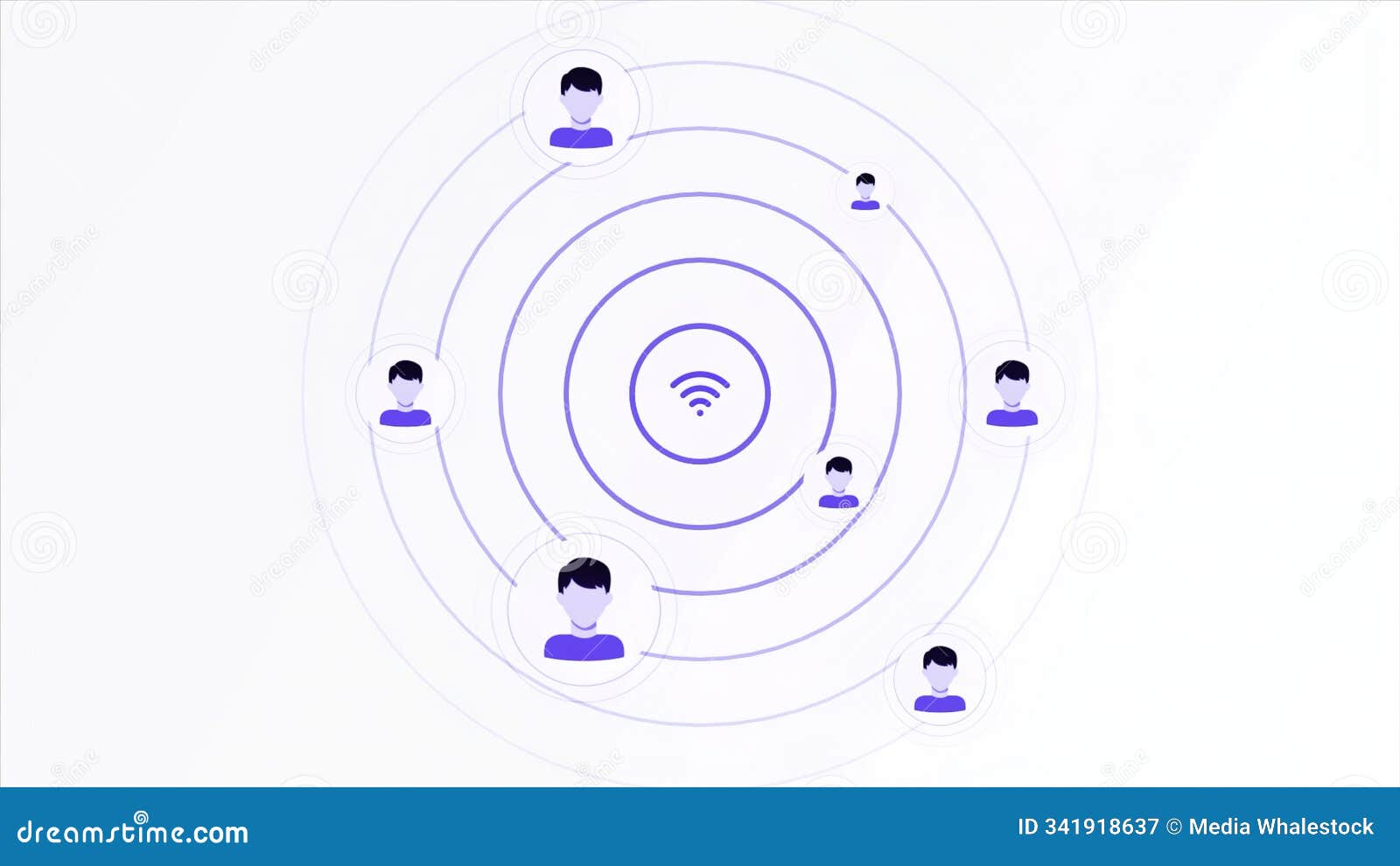 Internet Icon with Moving Waves. Motion. Background of Moving Lines and ...