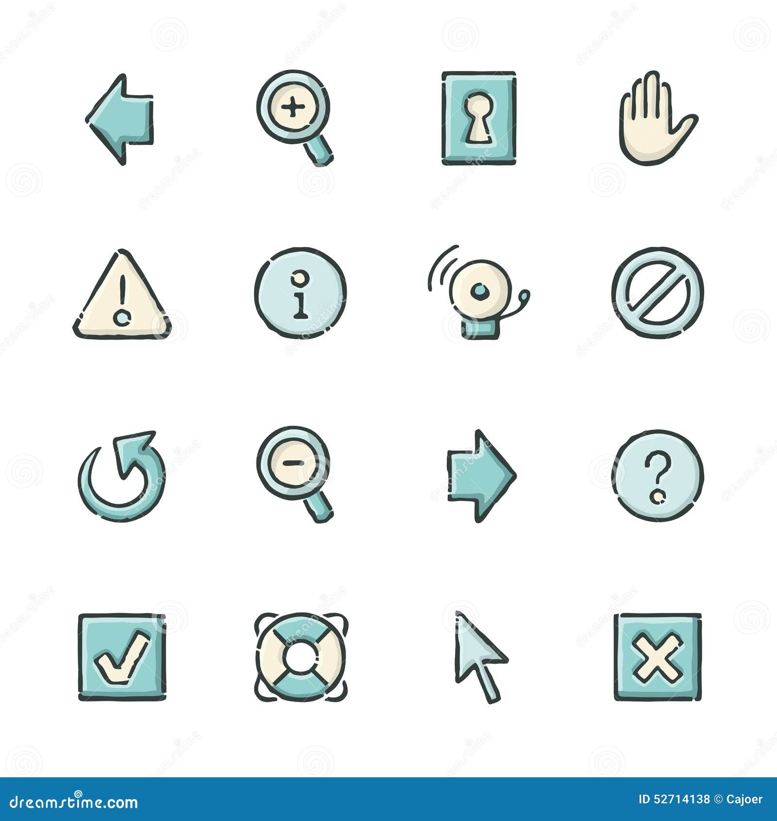 Internet Icons stock vector. Illustration of interface - 52714138